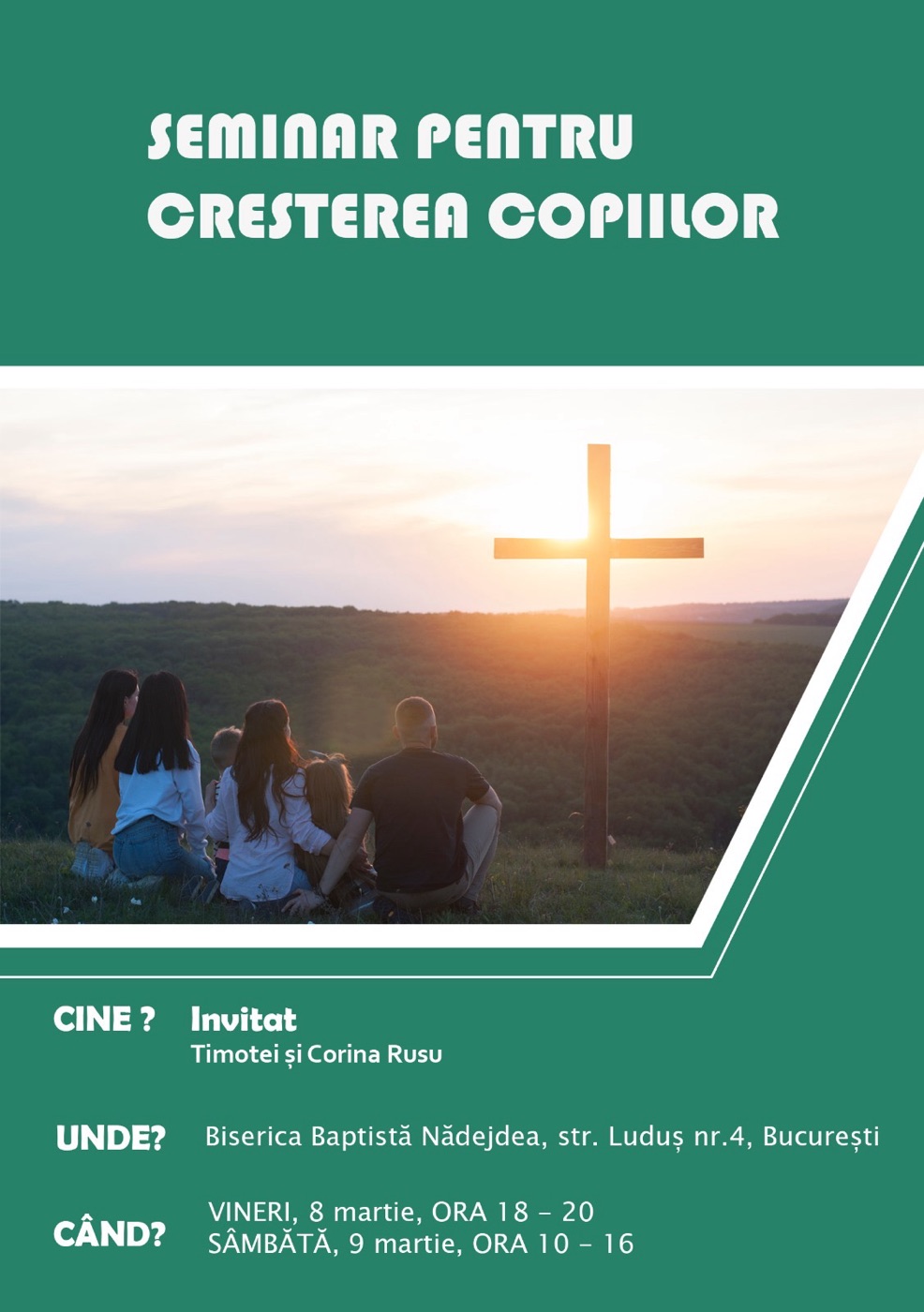 Seminar pentru creșterea copiilor cu Timotei si Corina Rusu la BCB ...